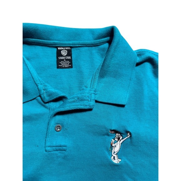 Warner Bros. | Shirts | Warner Bros Bugs Bunny Embroidered Mens Polo ...